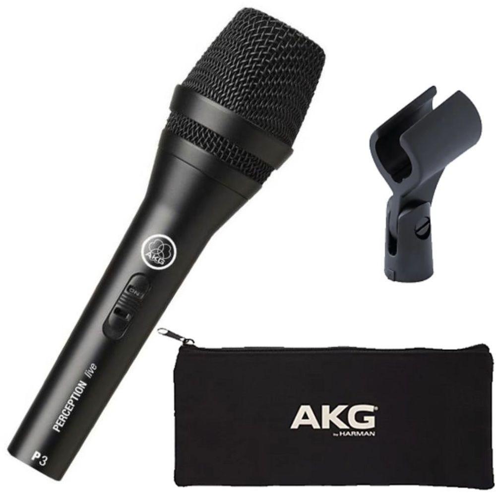 Microfone AKG Perception P3S Vocal Profissional Dinâmico para Voz ...