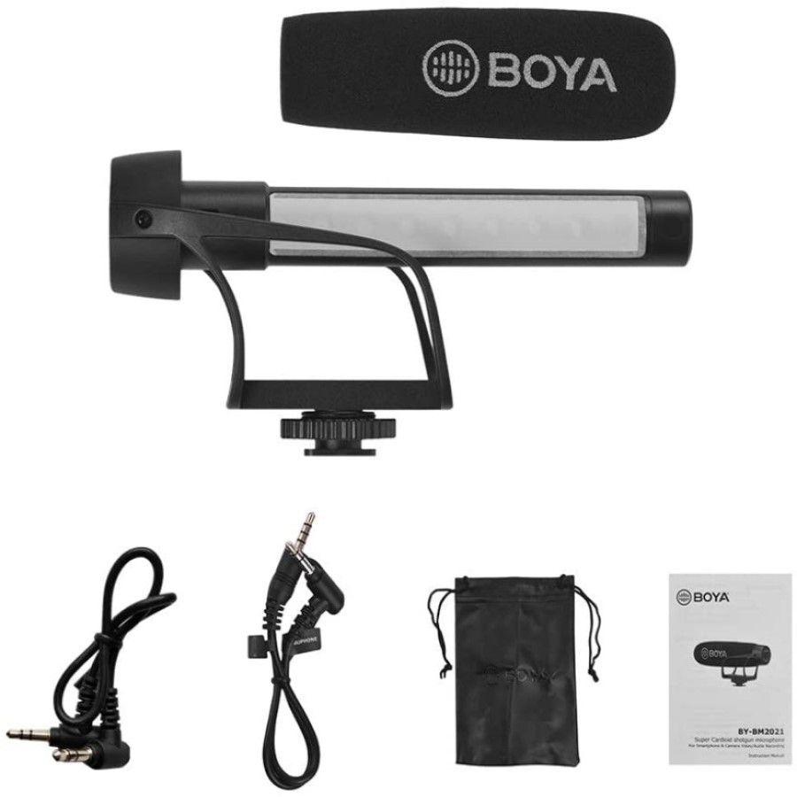 Microfone BOYA BY-BM2021 - Microfone Dinâmico - Magazine Luiza