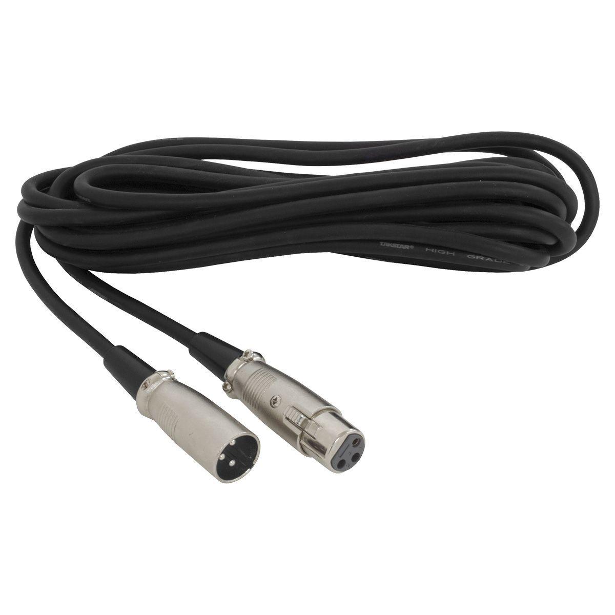 Microfone com fio profissional acompanha cabo de 5 metros pro-58xlr ...