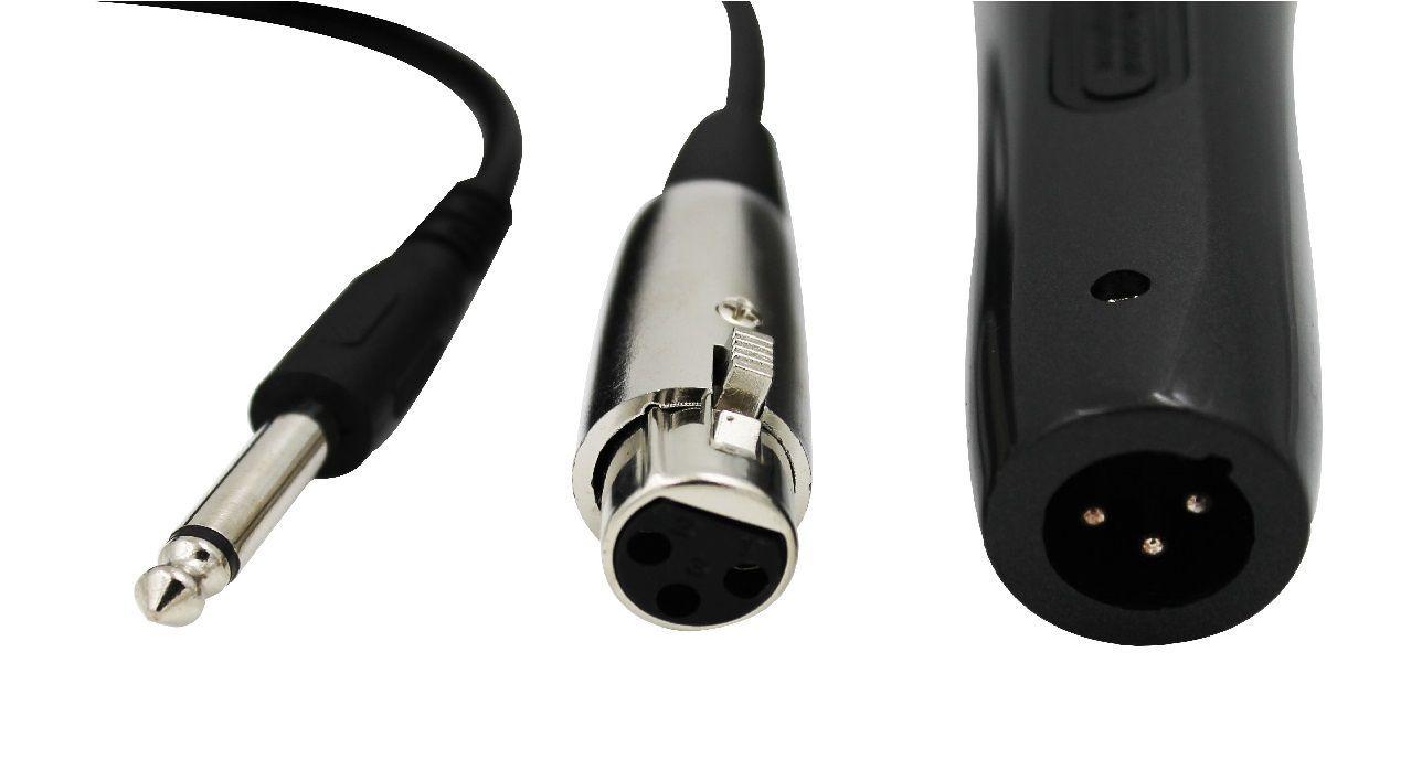 Microfone Com Fio Profissional Preto Alta Qualidade - Jiaxi - Microfone ...