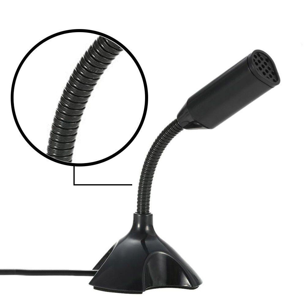 Microfone de Mesa Articulavel Plug and Play Home office Gravacao Audio Computador Usb - ABMIDIA ...