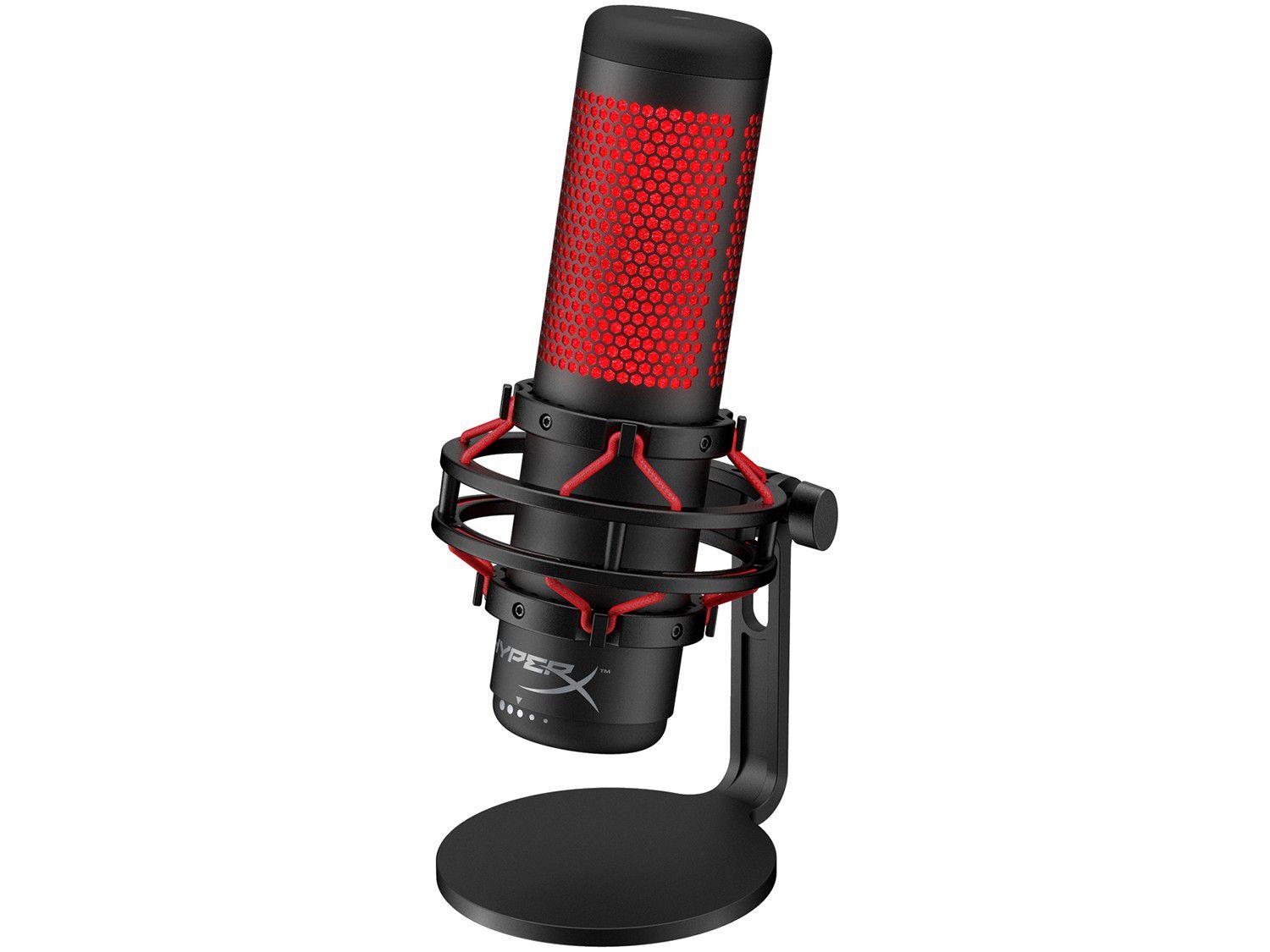 Microfone Gamer Profissional HyperX Quadcast - USB - Microfone Dinâmico ...