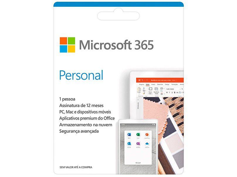 Microsoft 365 Personal Office 365 apps 1TB 1 Usuário Assinatura Anual
