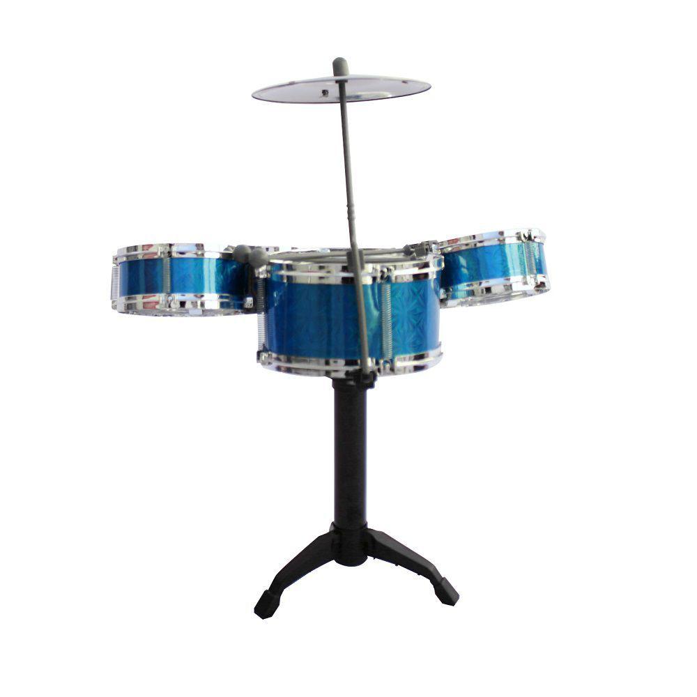 Mini Bateria Infantil Musical Rock Star Jazz Drum com Baquetas ...