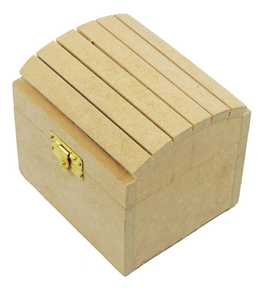 Mini Baú Mdf Lembrancinha Dobradiça Fecho 9x8x8 Cm - Atelie Arte Coisas ...