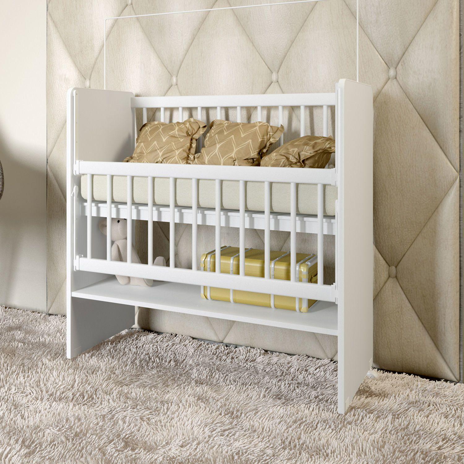 Mini Berço Moisés com Rodízios e Grade Móvel Com Colchão Completa ...