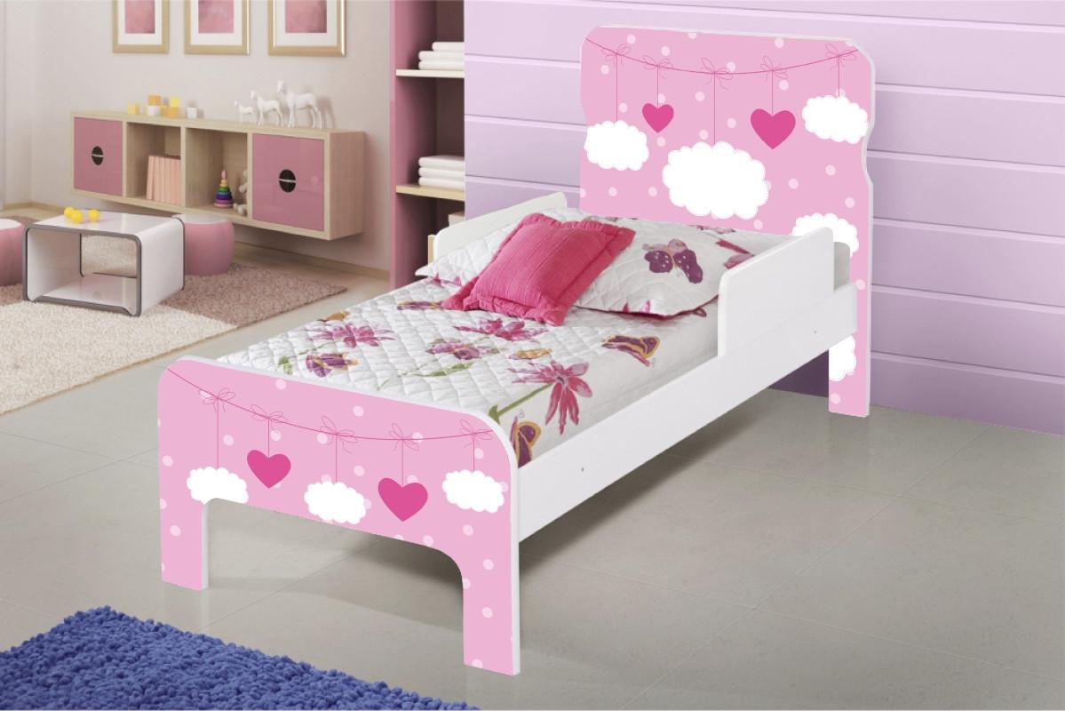 Mini Cama Nuvens Menina com Colchão - Casah - Cama Infantil - Magazine ...