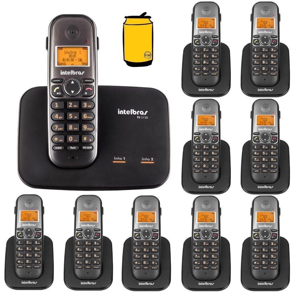 Mini central Telefonica sem fio 2 linhas Com 9 Ramal e Bina - Intelbras ...