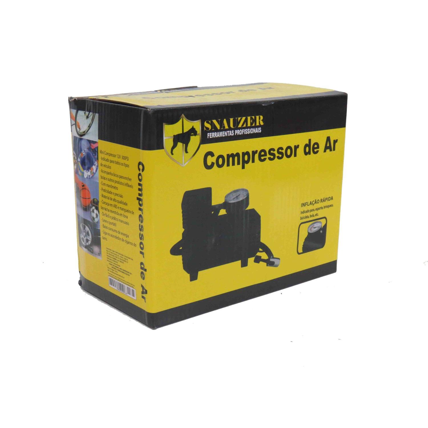 Mini Compressor De Ar 12v 300psi Para Automóveis - Snauzer - Mini ...