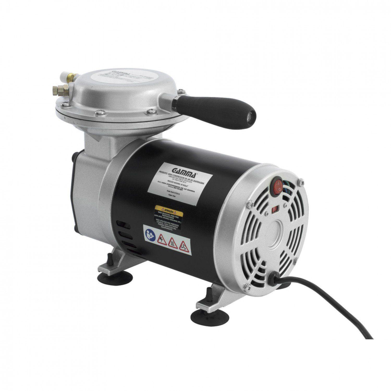 Mini Compressor de Ar Direto 1/3Hp com Kit Gamma Bivolt - Mini ...