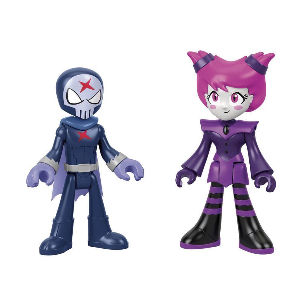 Mini Figura Imaginext - Red X e Jinx - Teen Titans Go - DC Comics ...