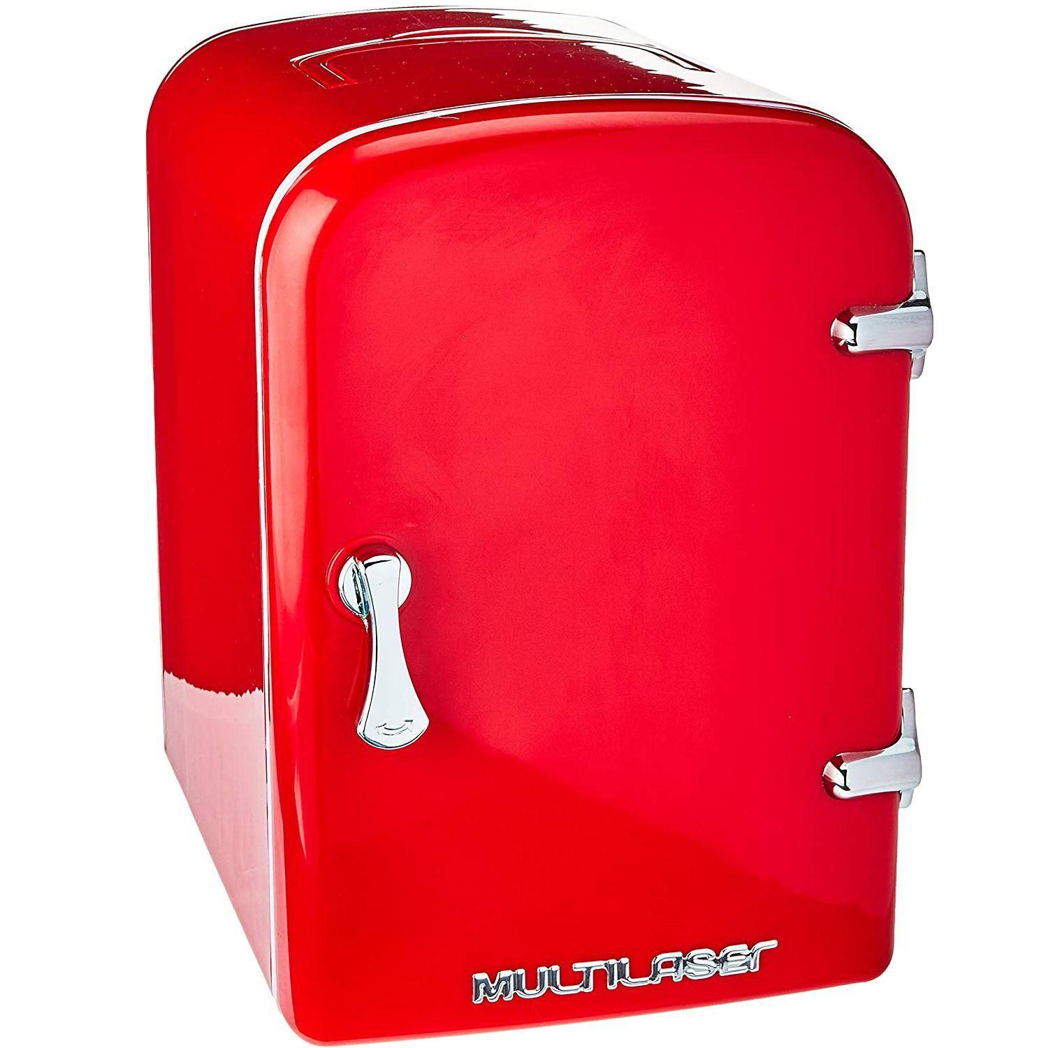 Mini Geladeria Retrô Trivolt 4 Litros Vermelha Multilaser - Mini ...