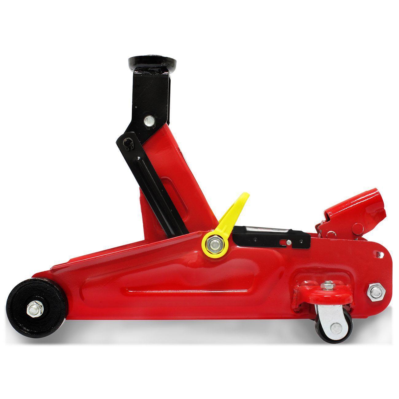 Mini Macaco Hidráulico Tipo Jacaré 2 Toneladas Vermelho Com Maleta ...