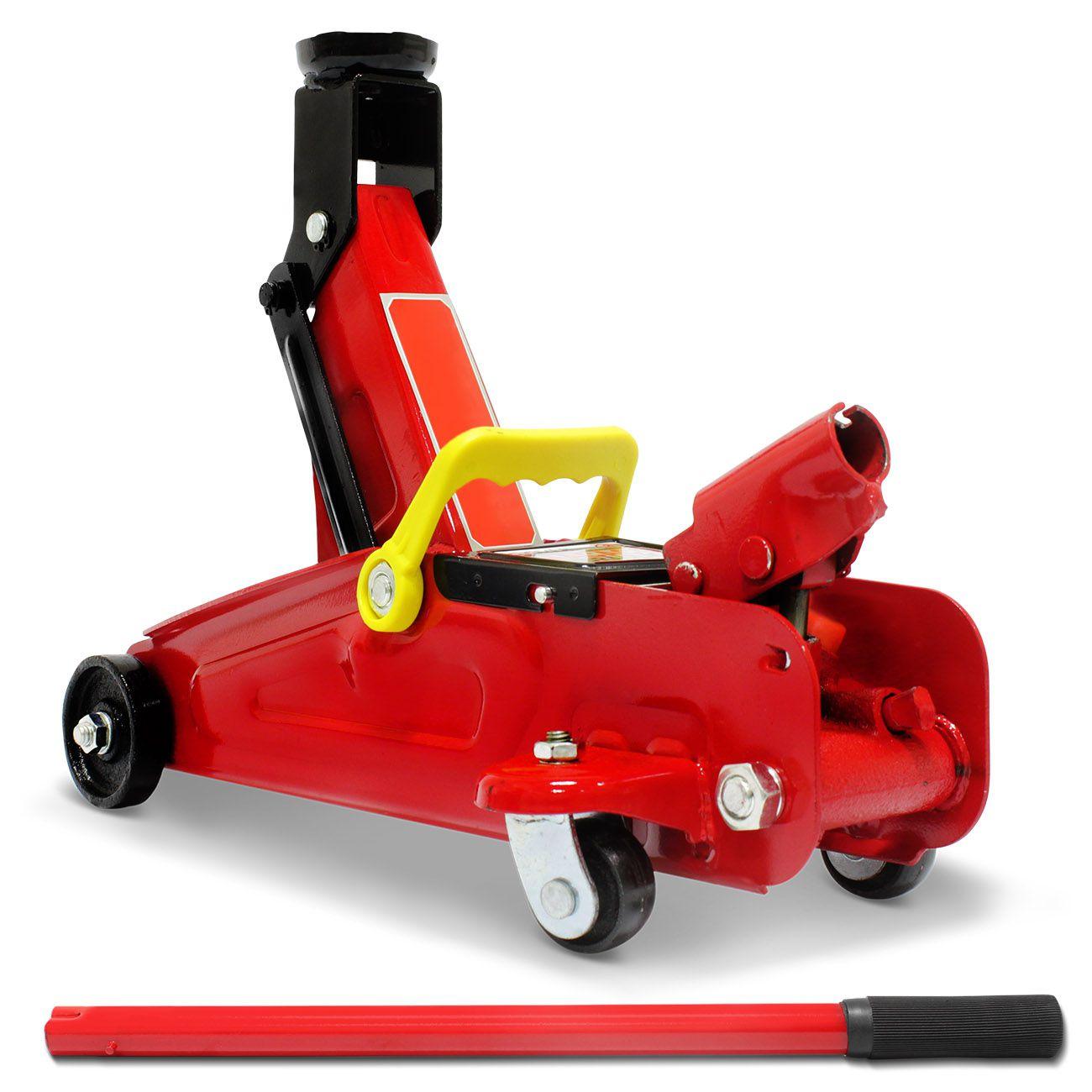 Mini Macaco Hidráulico Tipo Jacaré 2 Toneladas Vermelho Com Maleta ...