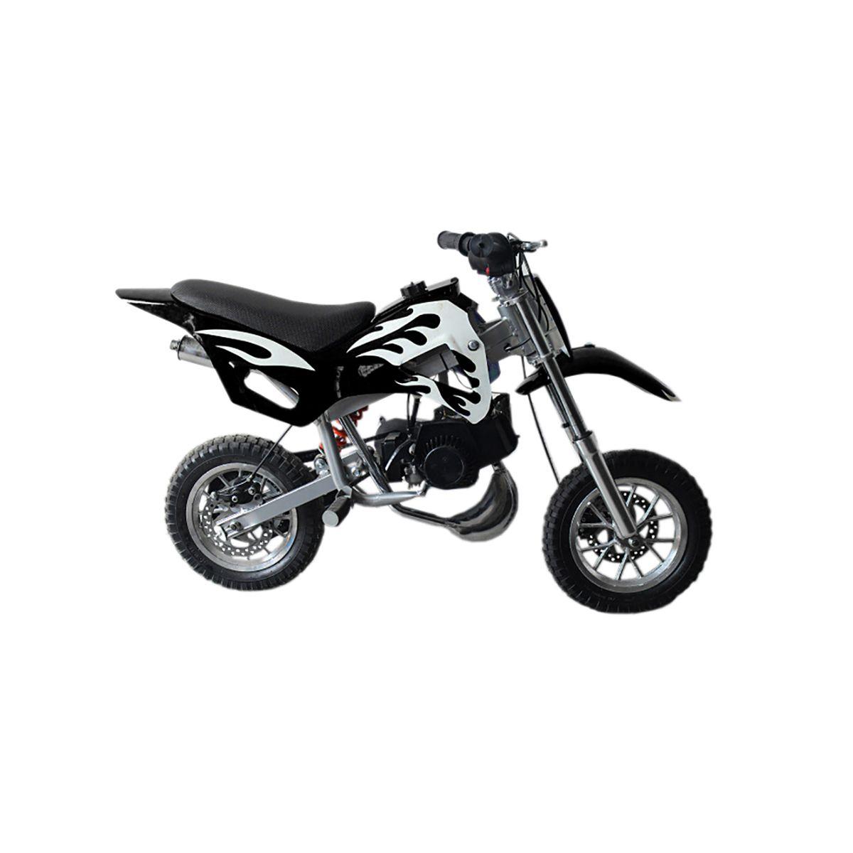 Mini Moto Cross 49cc Dirt Bike A Gasolina 2 Tempos WVDB-006 Preta ...