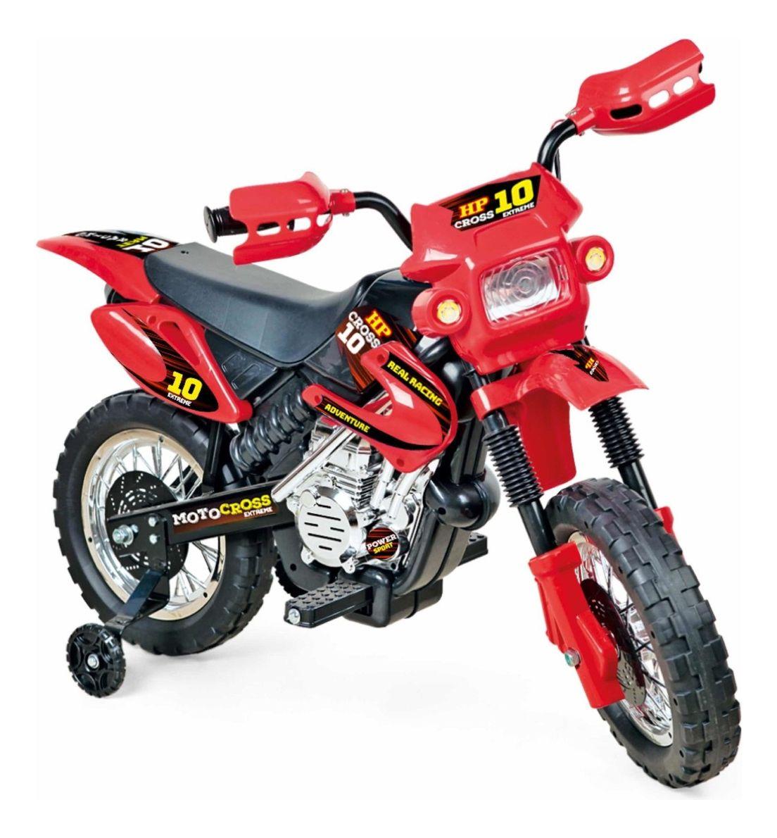 Mini motocross vermelha elétrica motinha infantil playduo - XPLAST ...