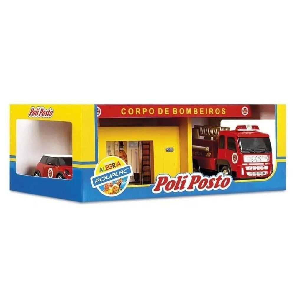 Mini Posto Corpo De Bombeiros Poliposto Poliplac - Pistas - Magazine Luiza