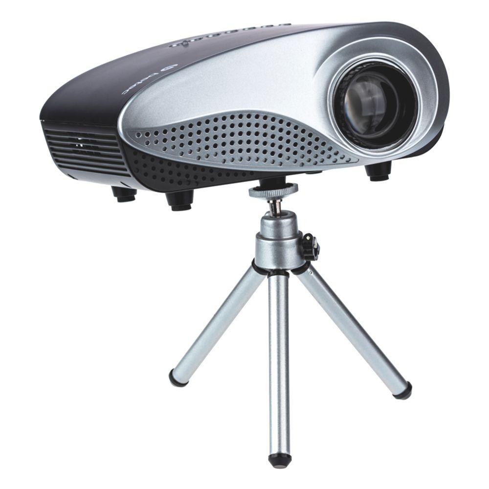 Mini Projetor Led Portátil Betec - 200 Lumens - 100 Pol. - Tripé - Entr ...