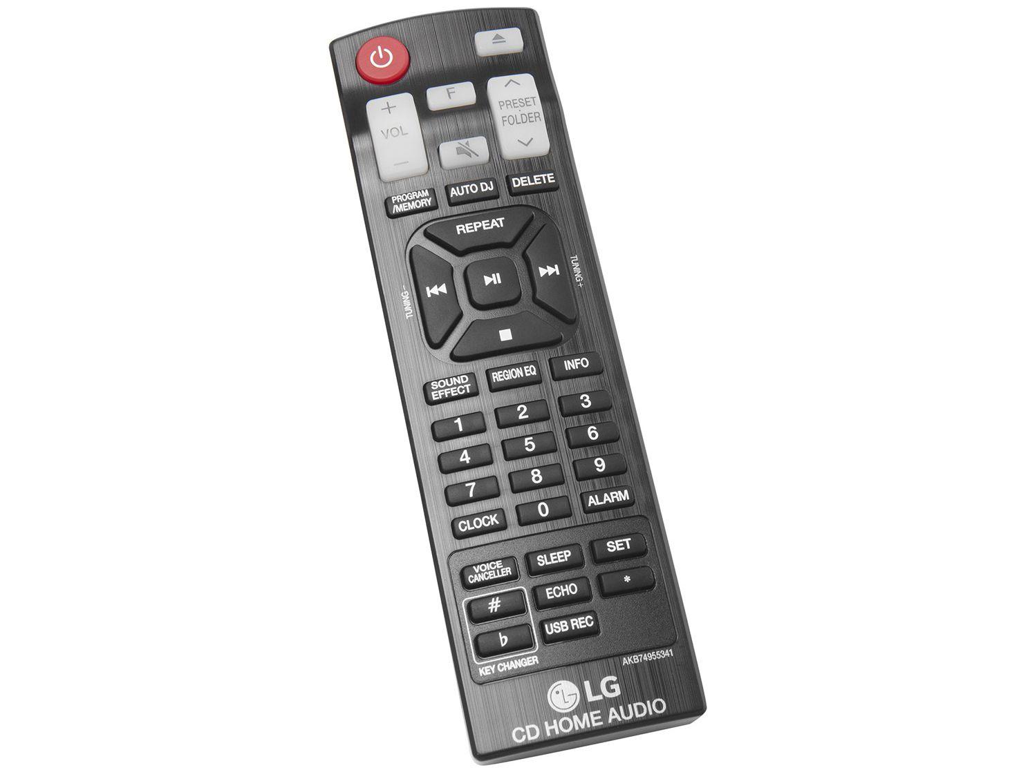 Mini System LG Bluetooh USB MP3 CD Player 440W - Karaokê CJ44 X Boom ...