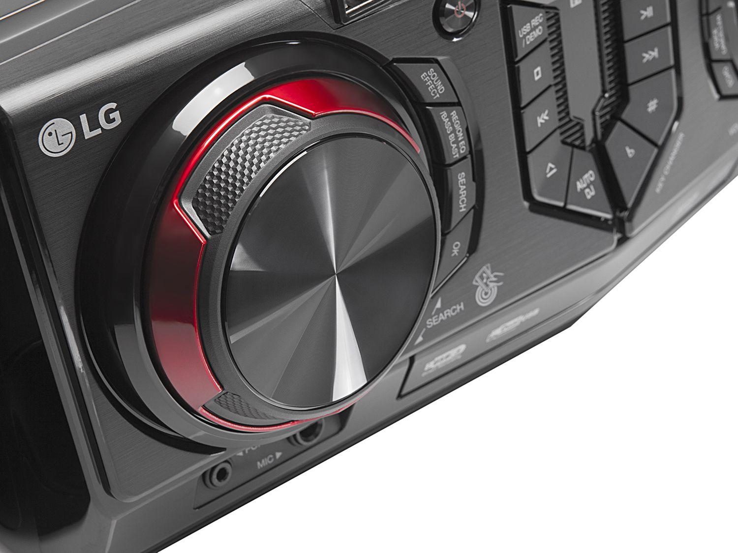 Mini System LG Bluetooh USB MP3 CD Player 440W - Karaokê CJ44 X Boom ...