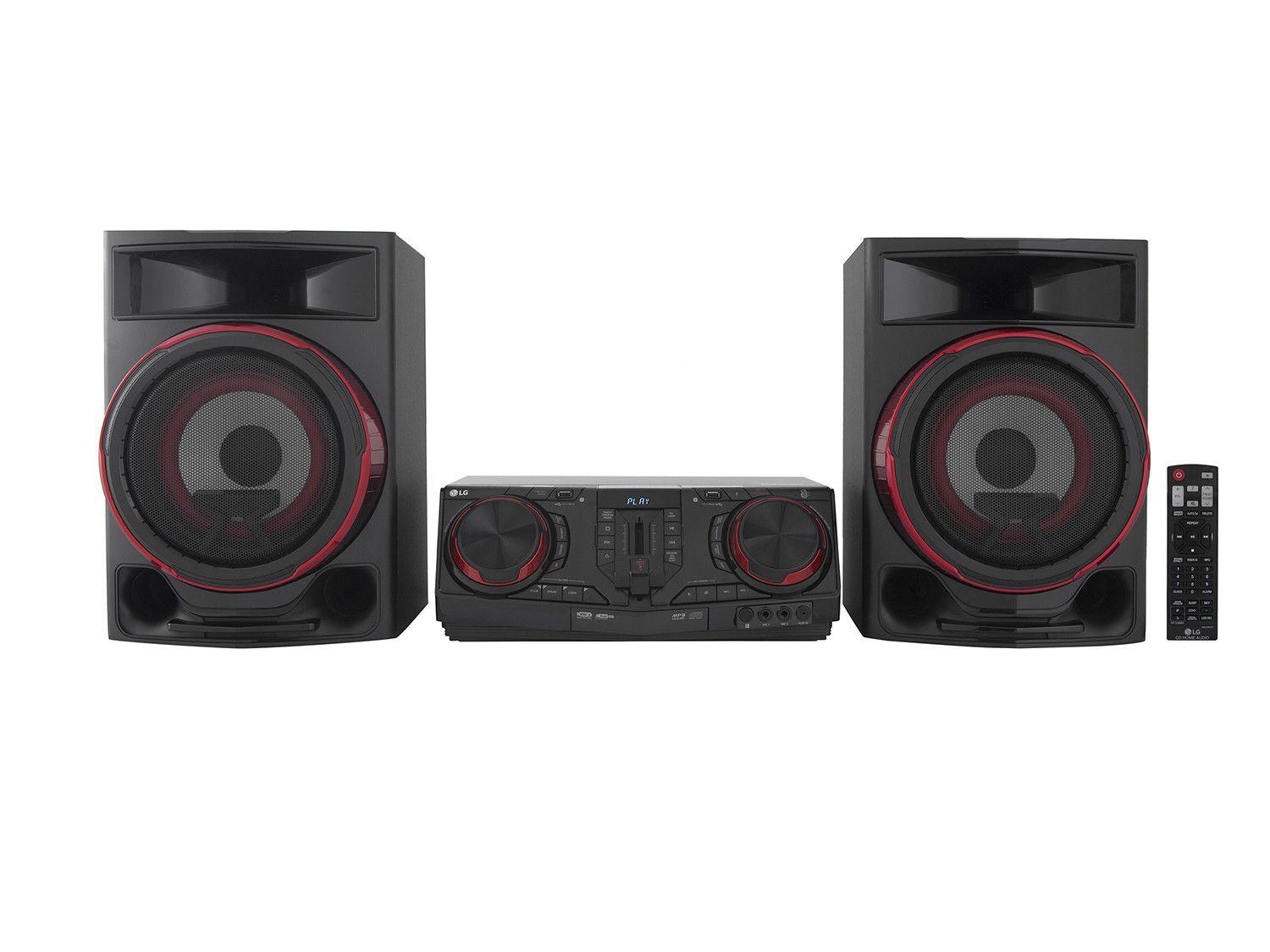 Mini System LG Bluetooth 1800W CD Player - AM/FM USB X Boom CJ87 - Mini ...