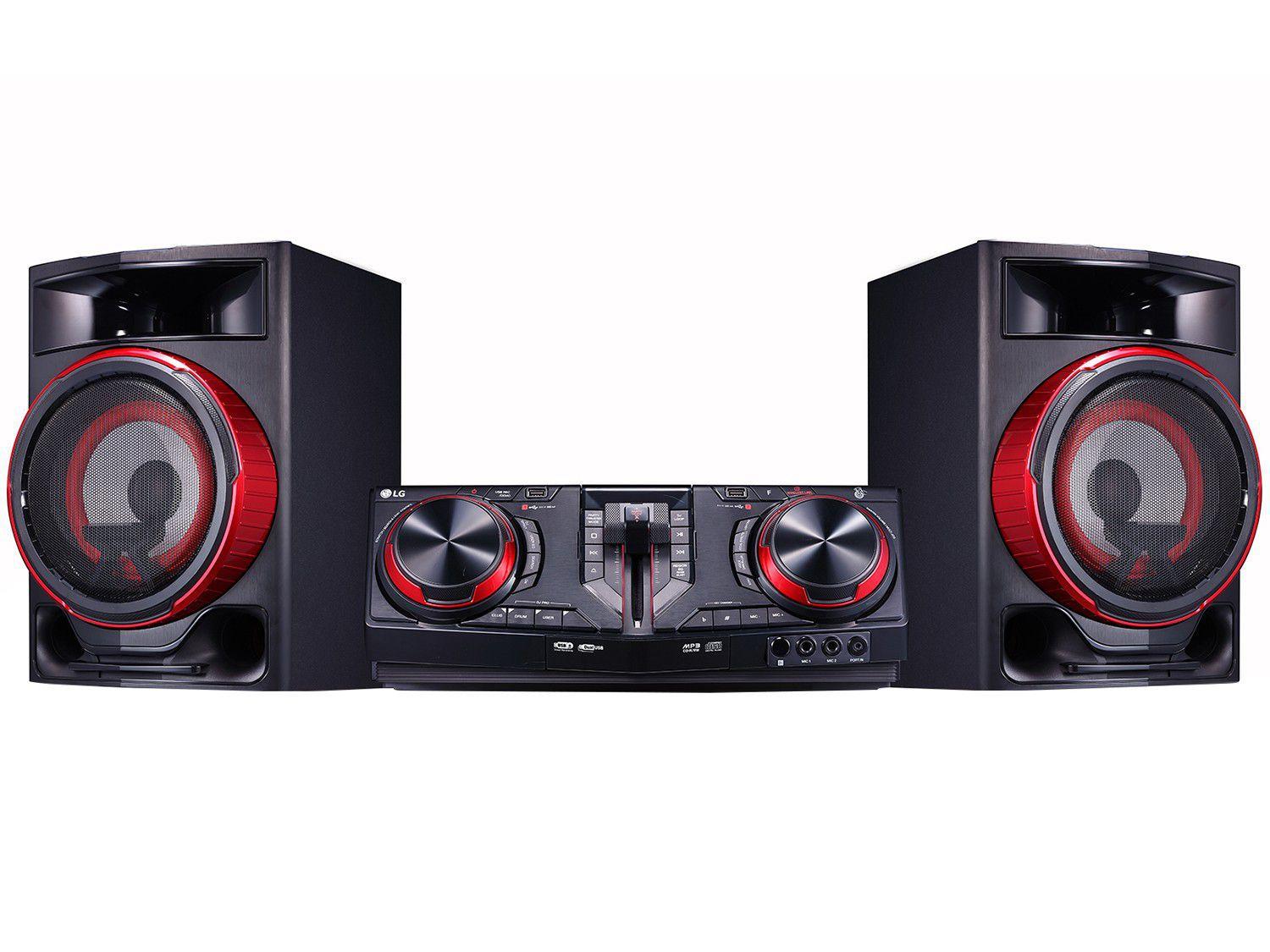 Mini System LG Bluetooth Dual USB MP3 CD Player - Rádio AM/FM 1800W ...