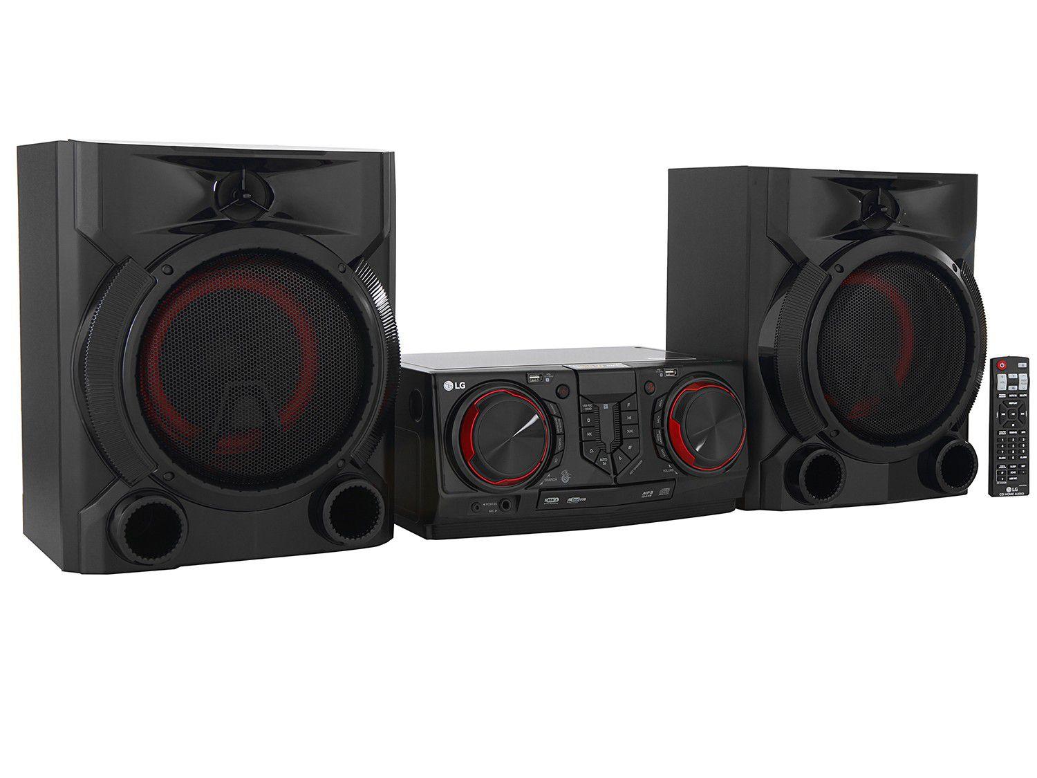 Mini System LG Bluetooth Dual USB MP3 CD Player - Rádio AM/FM 810W ...