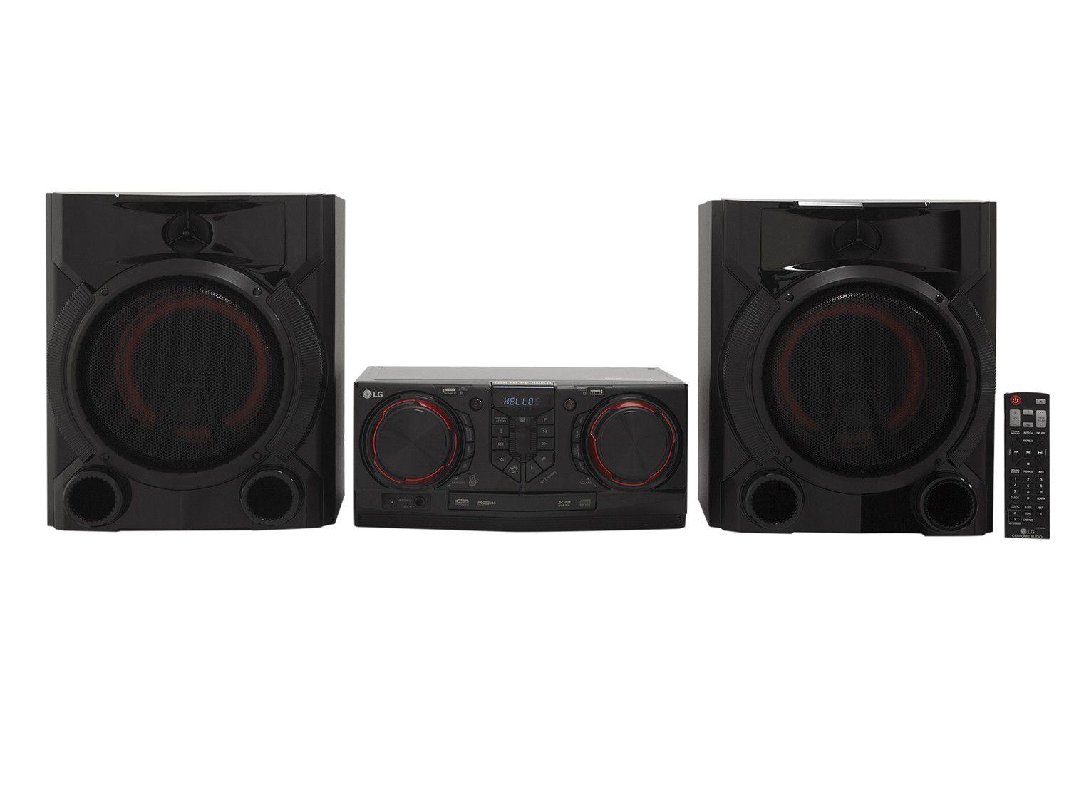 Mini System LG Bluetooth Dual USB MP3 CD Player - Rádio AM/FM 810W ...