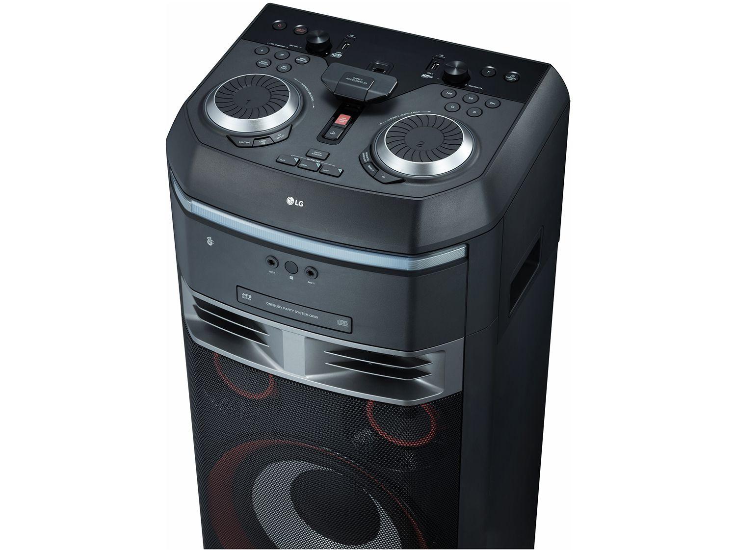 Mini System LG Bluetooth USB CD Player Rádio FM - 1650W Karaokê OK99 ...