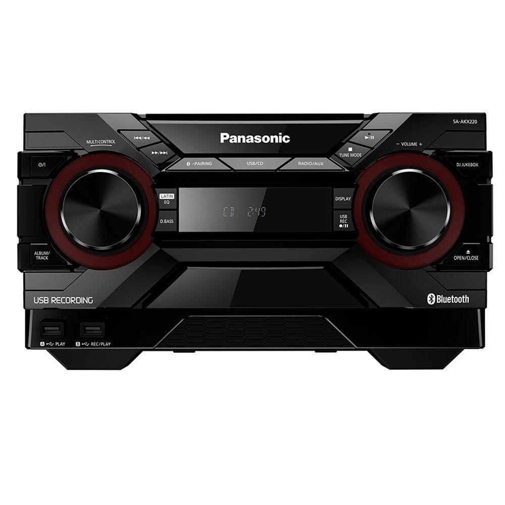 Mini System Panasonic CD Mp3 Player USB 450W SCAKX220LBK - PANASONIC ...