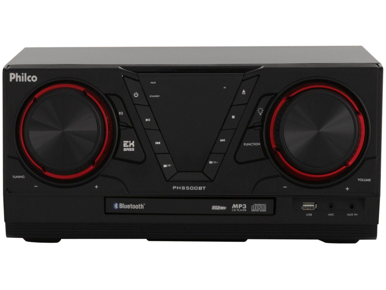 Mini System Philco Bluetooth 500W CD Player USB - PHS500BT - Mini ...