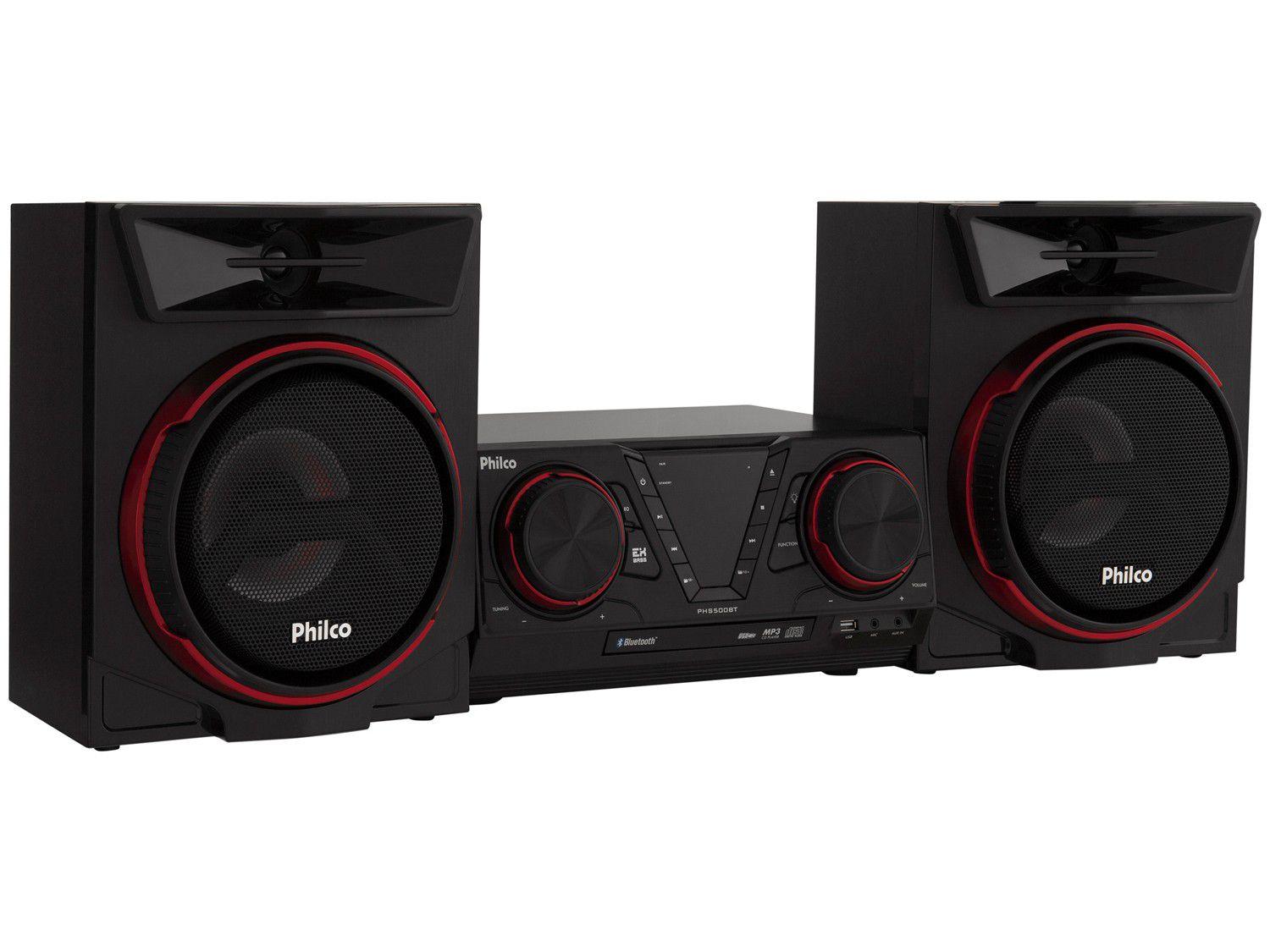 Mini System Philco Bluetooth 500W CD Player USB PHS500BT