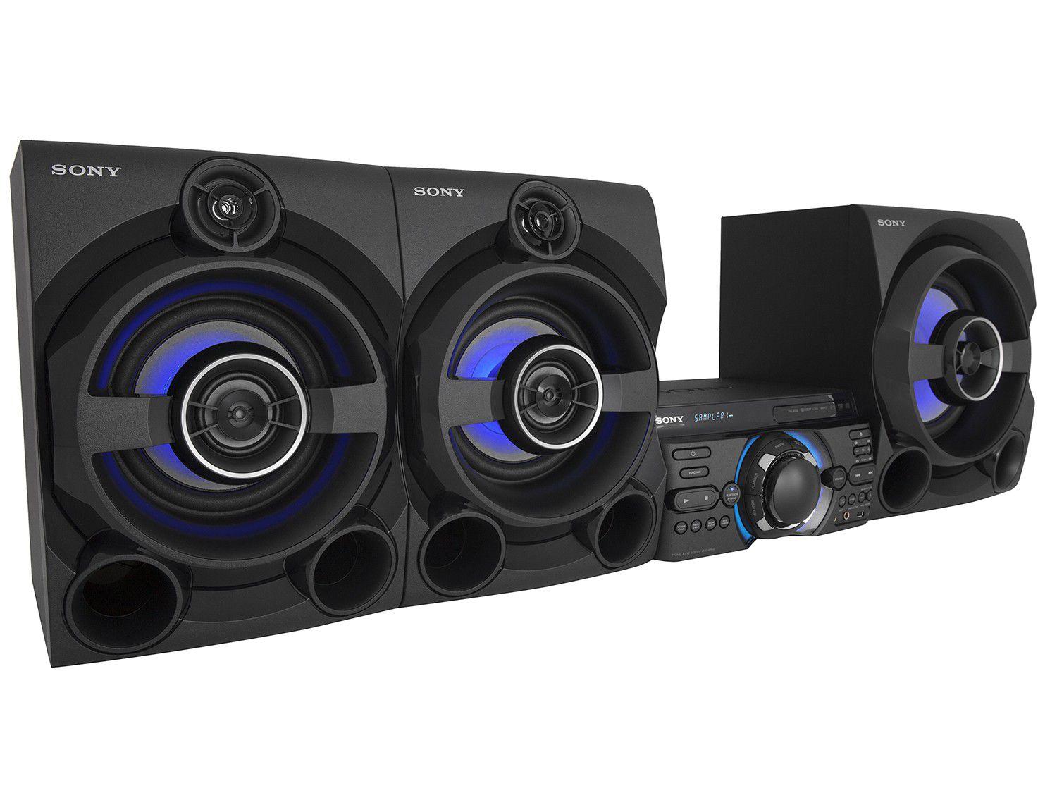 Mini System Sony Bluetooth DVD USB MP3 CD Player - Rádio FM 2150W 2 ...