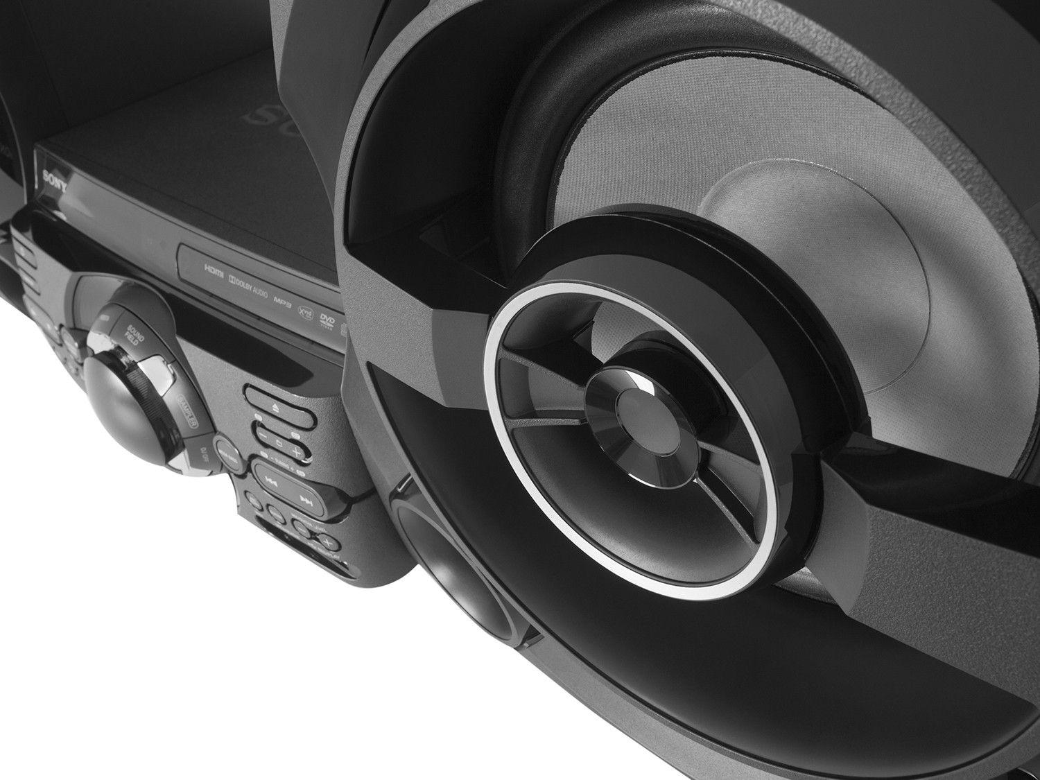 Mini System Sony Bluetooth DVD USB MP3 CD Player - Rádio FM 2150W 2 ...