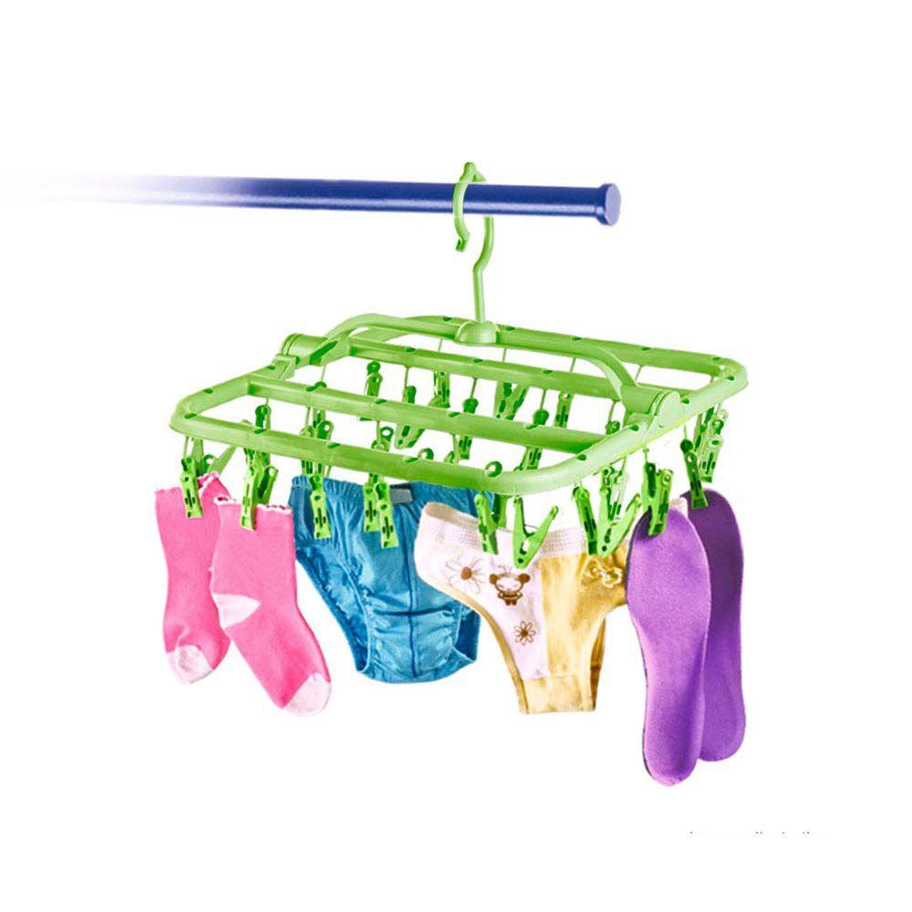 Mini varal com 26 prendedores plástico verde Secalux - Varal - Magazine ...