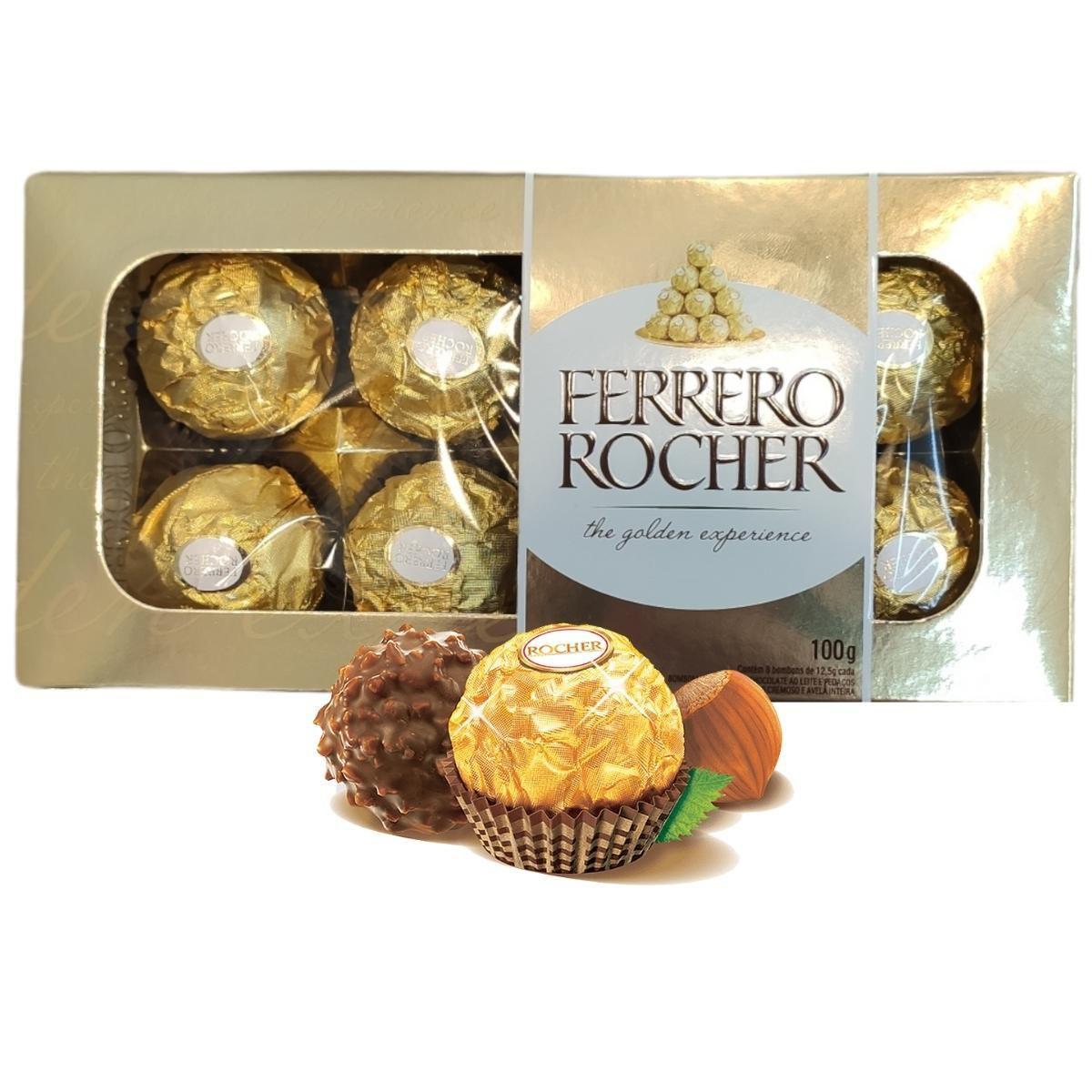 Mix de Chocolates Ferrero Rocher Sabor Avelã 600g - Ferrero Rocher e ...