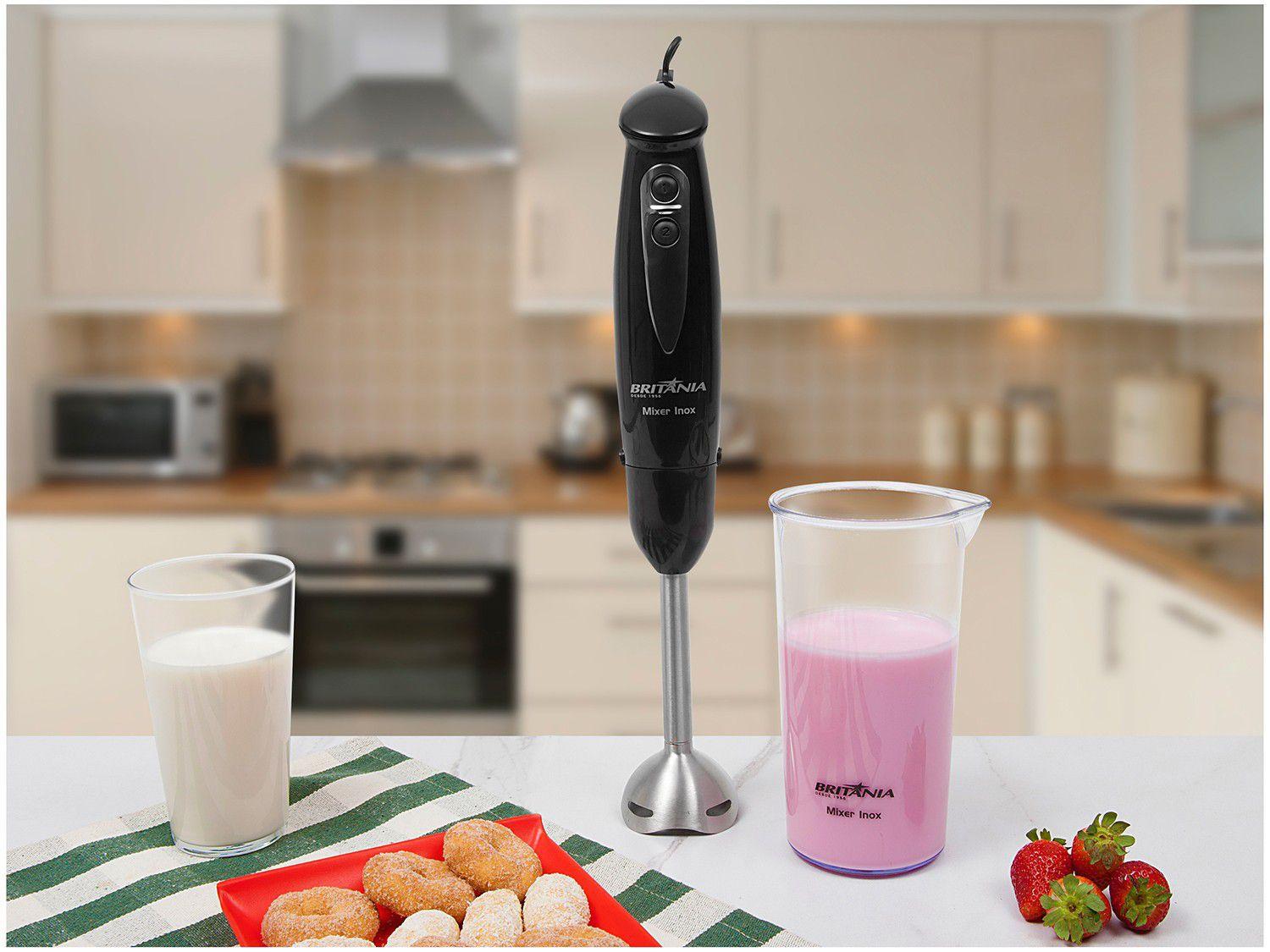 Mixer Britânia Mixer Inox 2 Velocidades 200W - com Copo - Mixer ...
