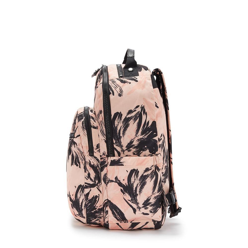 Mochila Kipling Seoul 27L Rosa Claro Coral Flower - Mochilas - Magazine ...