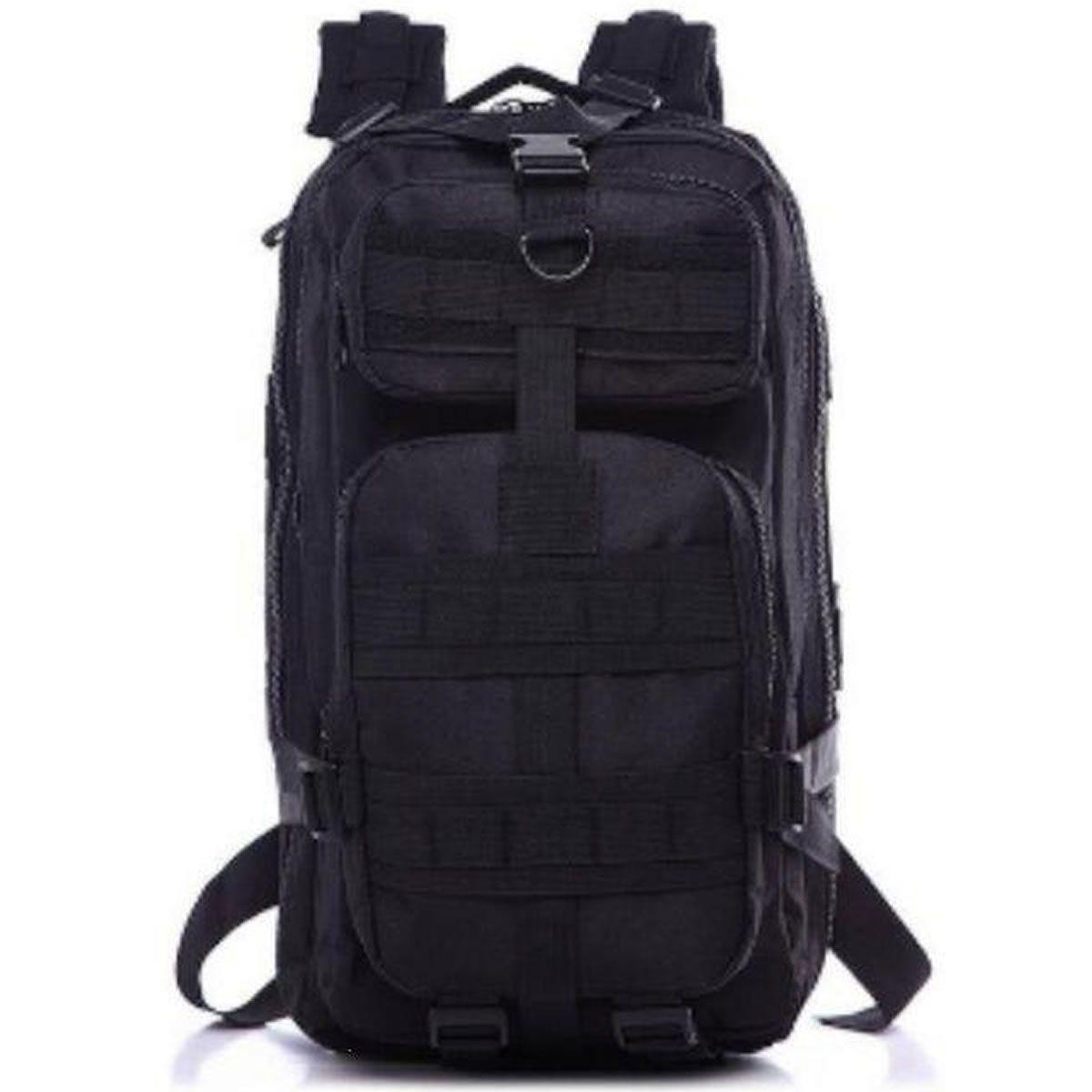 Mochila Tática Militar 800D Sistema Molle 30L Preta - Empório ...