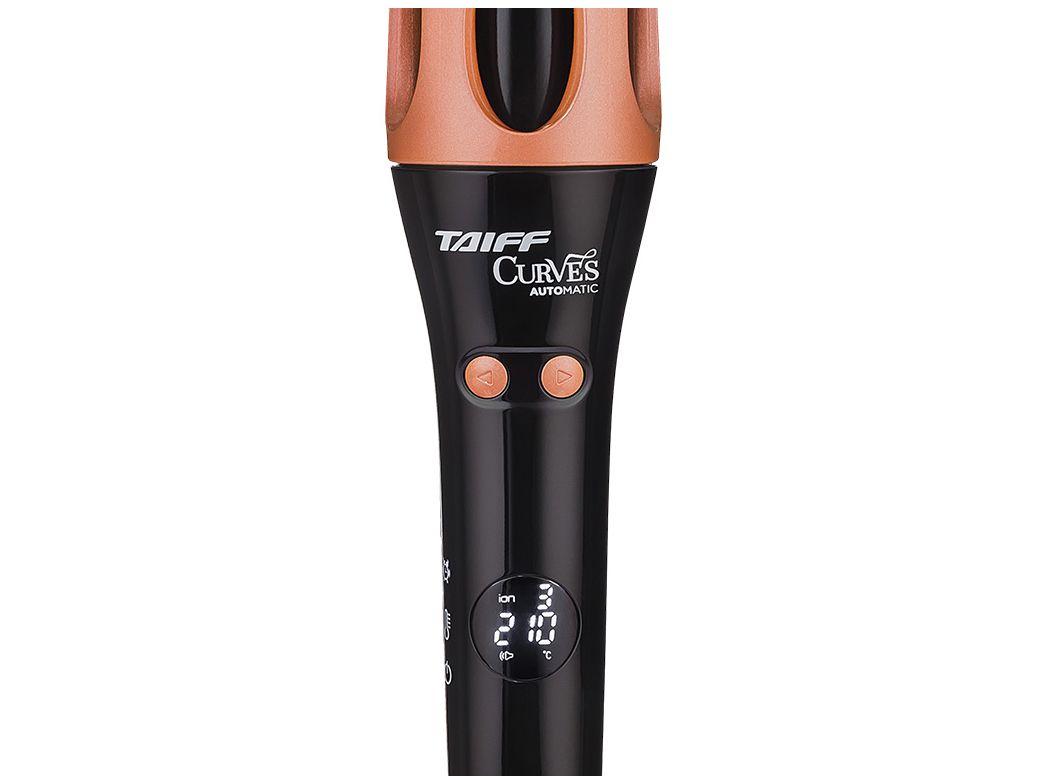 Modelador de Cachos Taiff Curves Automatic 32mm - Preto e Cobre Bivolt