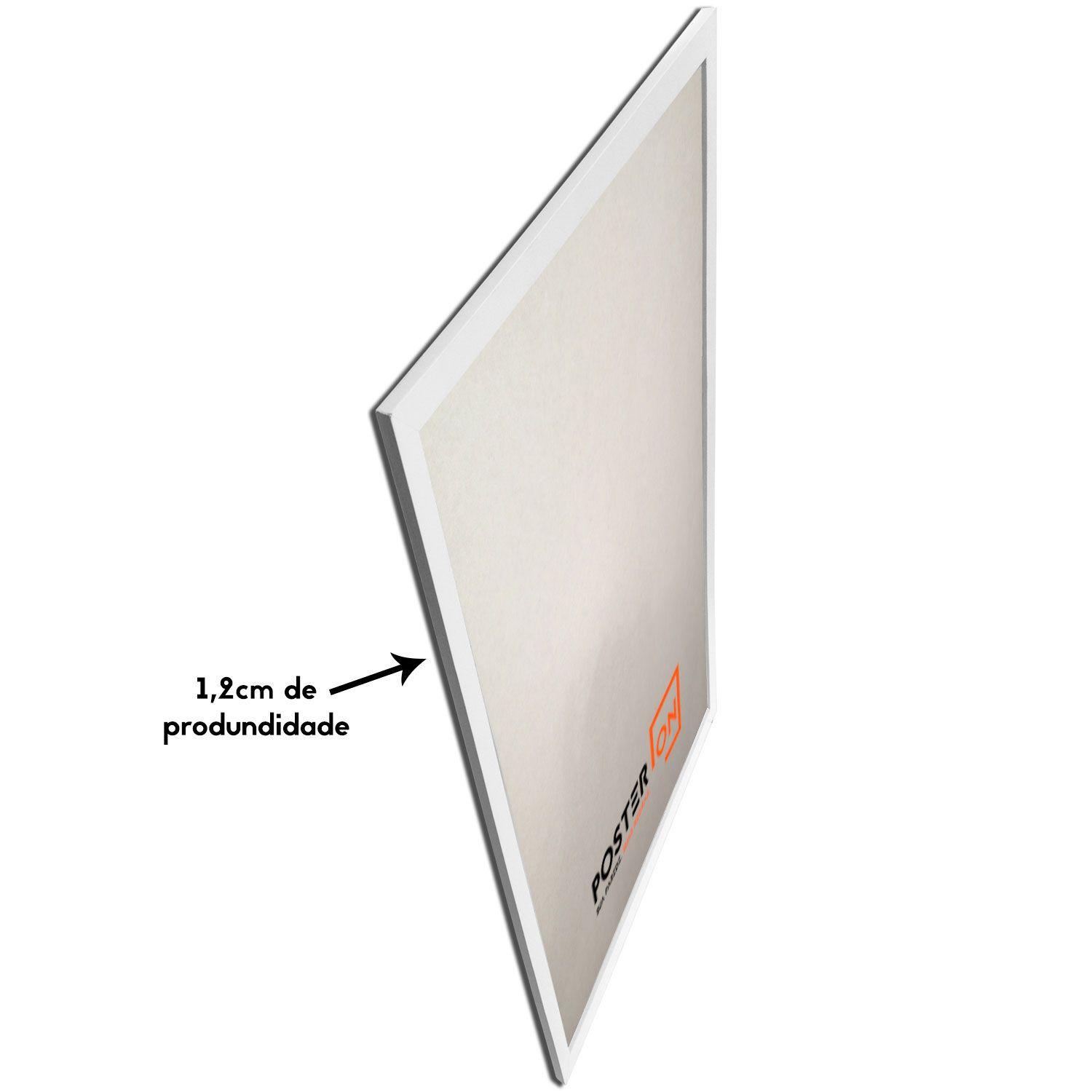 Moldura ISO A4 21x29,7cm Sem acrílico PS - Cola Dupla Face - PosterOn ...