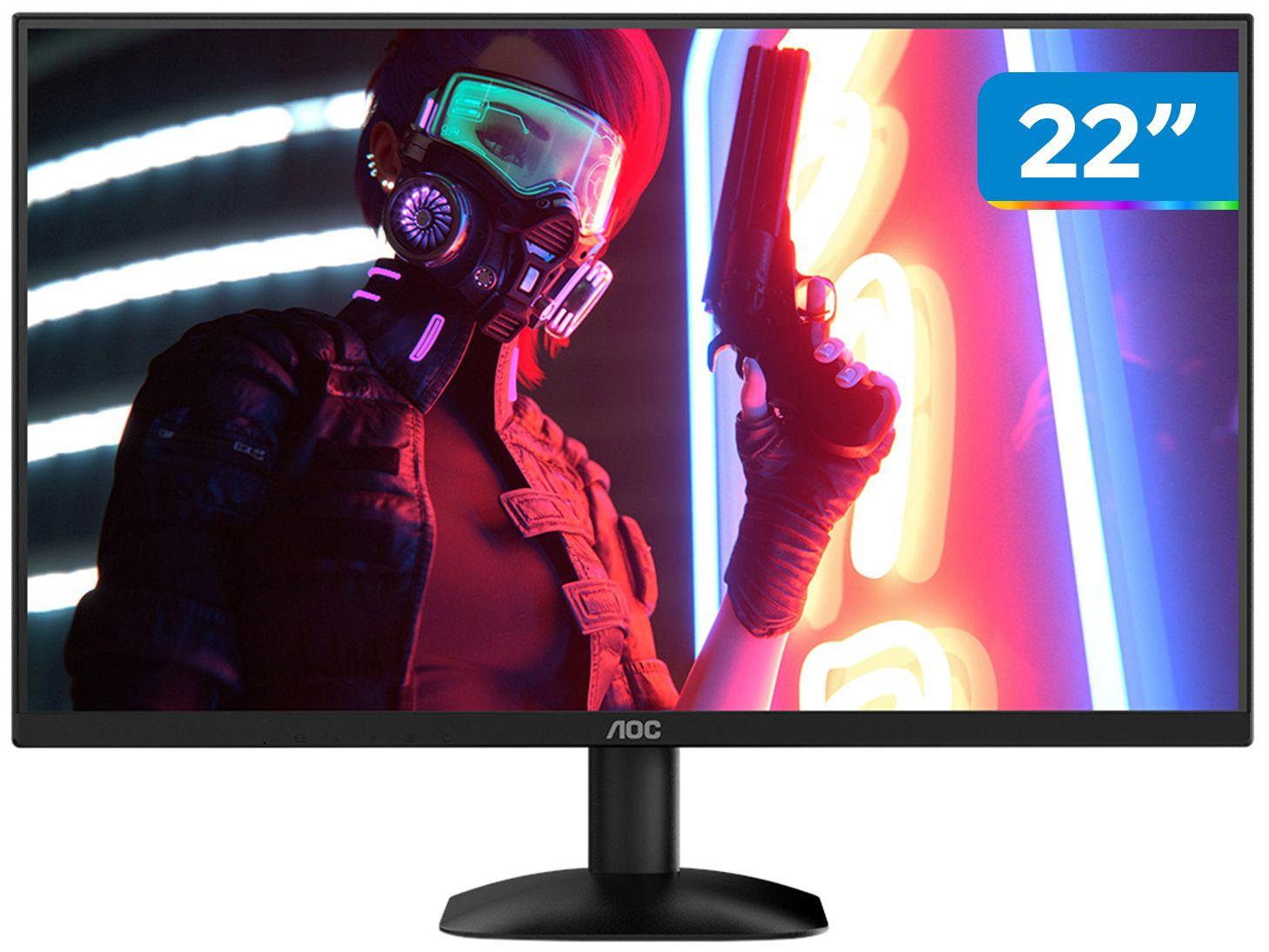 Monitor 100Hz Full HD Widescreen 1ms AOC Série B35 22B35HM2 21,5" VGA ...