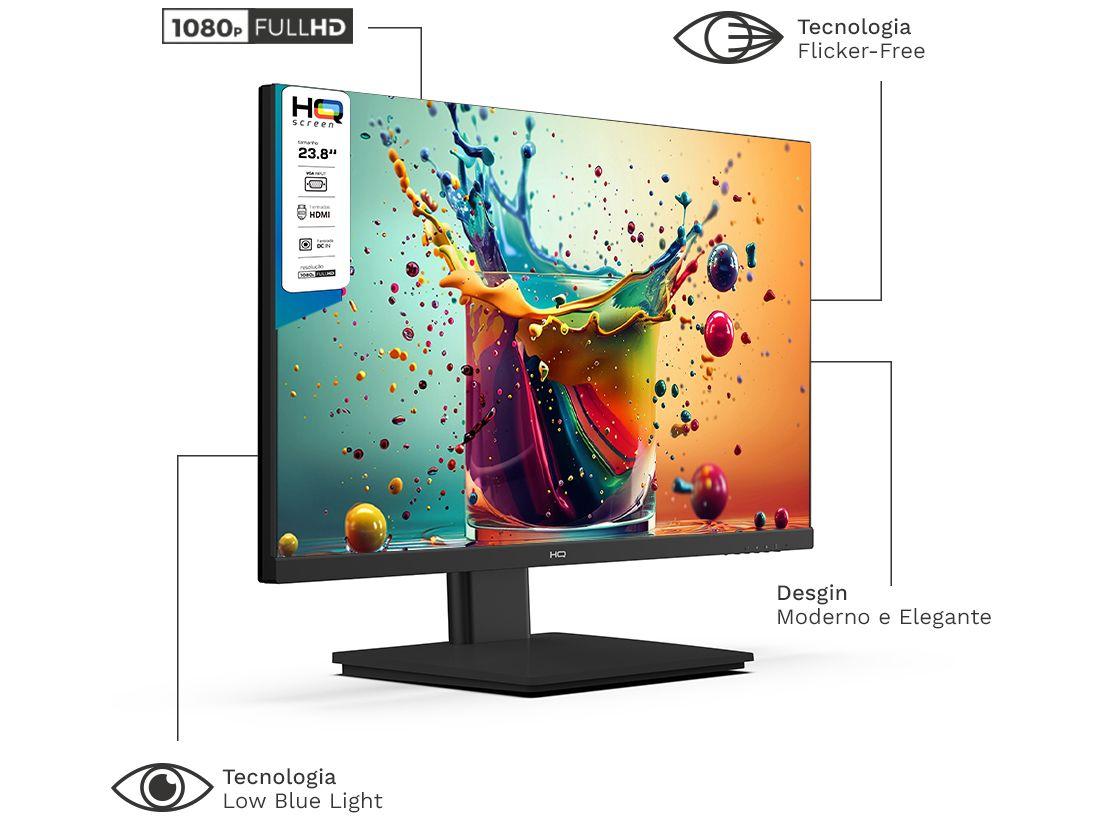 Monitor 23,8" LED HQ 75Hz Full HD 5ms Widescreen M24HQ HDMI VGA