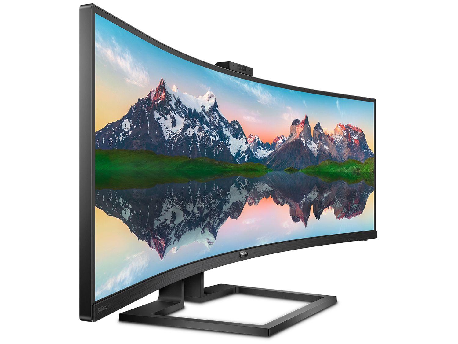 Monitor 60Hz DQHD Curvo SuperWide Philips 499P9H 49" DQHD 60Hz 5ms 2 ...