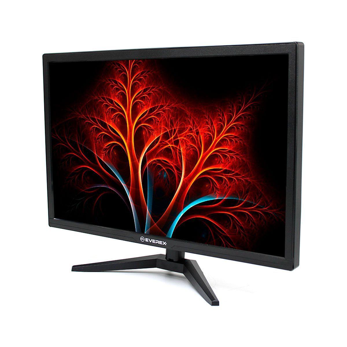 Monitor Everex 19” Widescreen, HD (1400x900), HDMI/VGA/Vesa, Preto ...