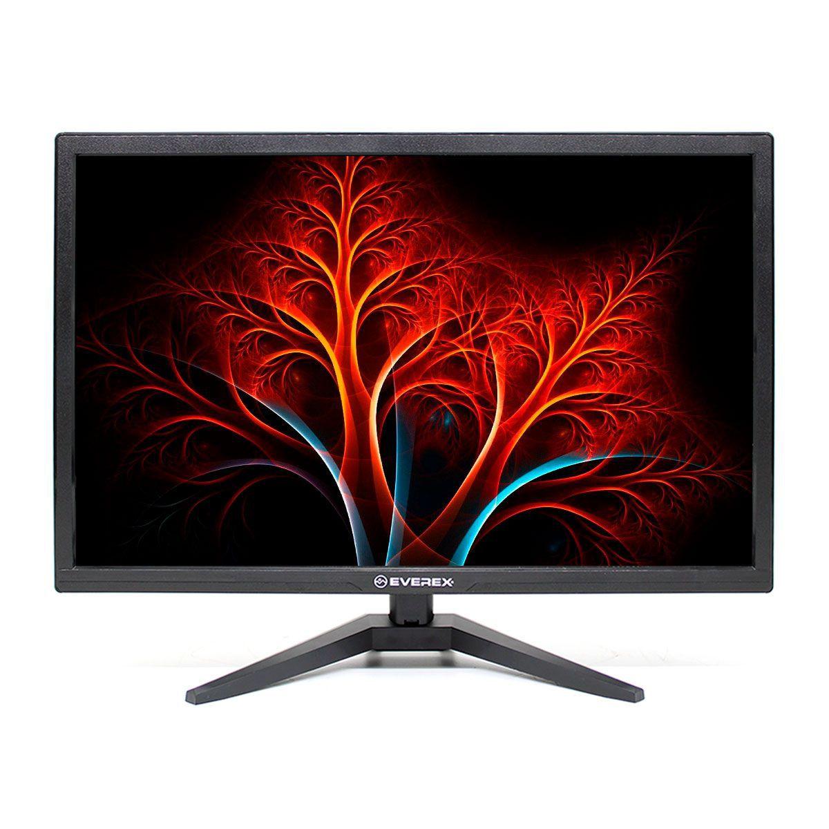 Monitor Everex 19” Widescreen, HD (1400x900), HDMI/VGA/Vesa, Preto ...