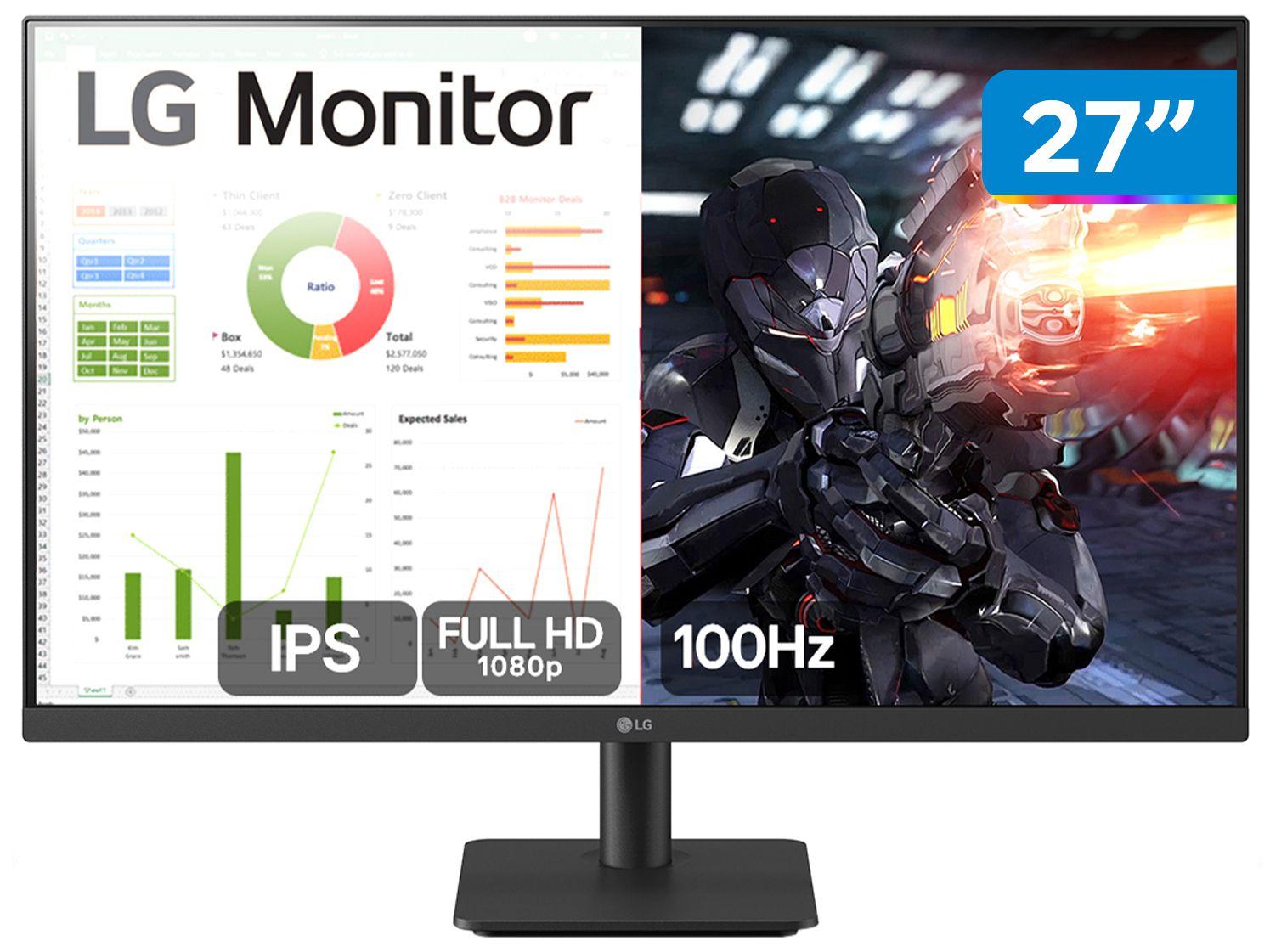 [Amazon] Monitor LG 27” IPS, Full HD, 100Hz, HDMI - 27MS500-B - R$ R ...