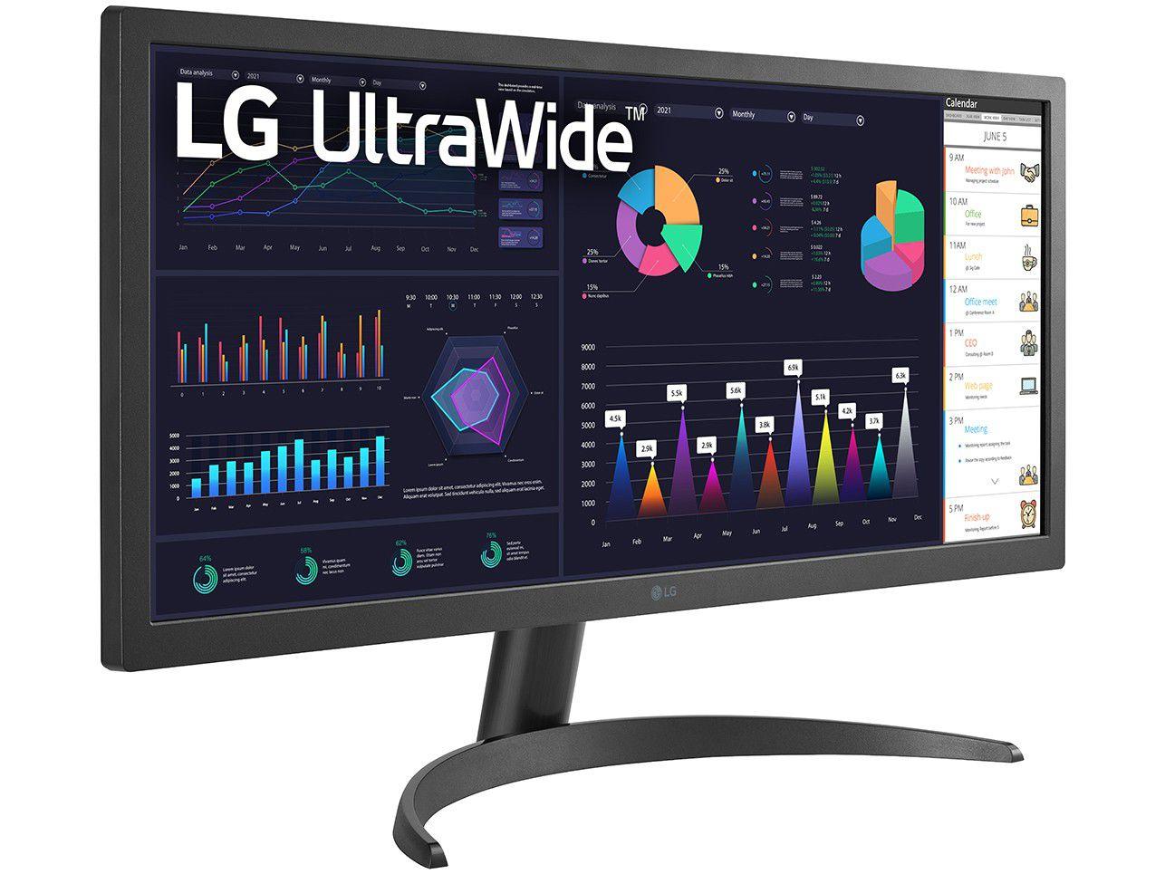 Monitor Gamer UltraWide LG 26WQ500-B 25,7” Full HD 75Hz IPS 1ms HDMI FreeSync