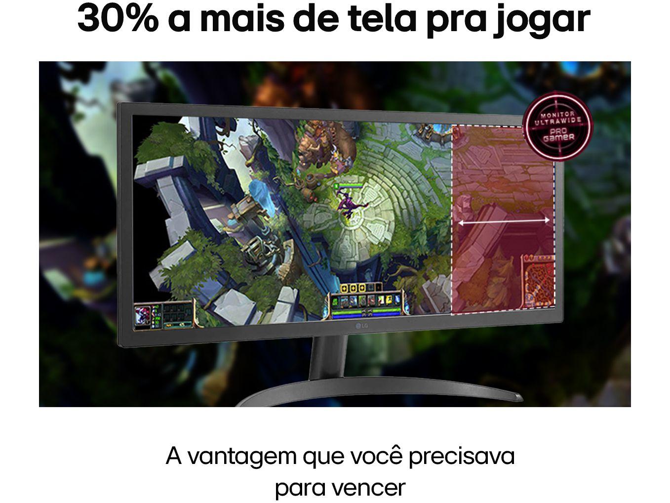 Monitor Gamer UltraWide LG 26WQ500-B 25,7” Full HD 75Hz IPS 1ms HDMI FreeSync