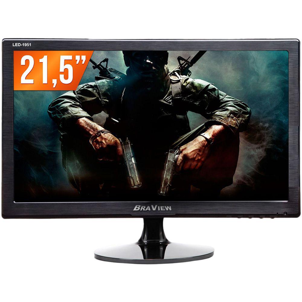 Monitor LED 21,5” Braview Full HD HDMI VGA MTL21 - Monitor para ...
